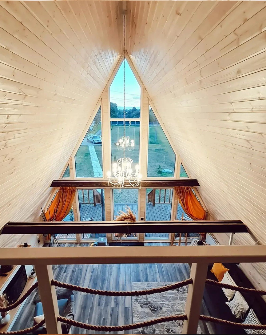 Дом треугольник Koko_House - уютный Aframe на опушке леса