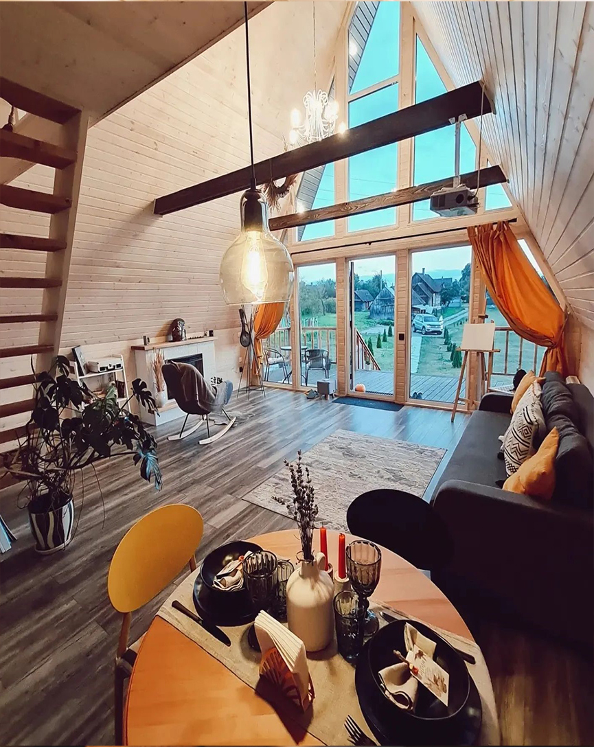 Дом треугольник Koko_House - уютный Aframe на опушке леса